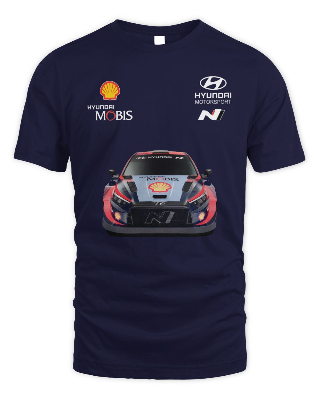 Hyundai Motorsport Child Car Sponsor Navy Hyundai x N Logo Shirt