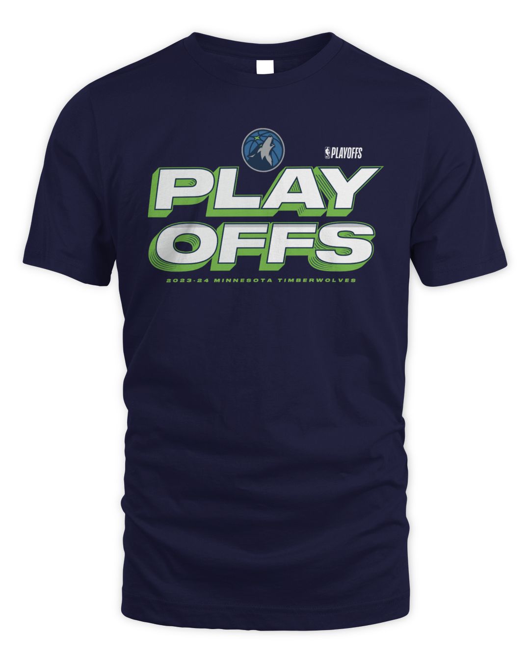 Minnesota Timberwolves Playoffs 2023-2024 Logo Shirt Navy