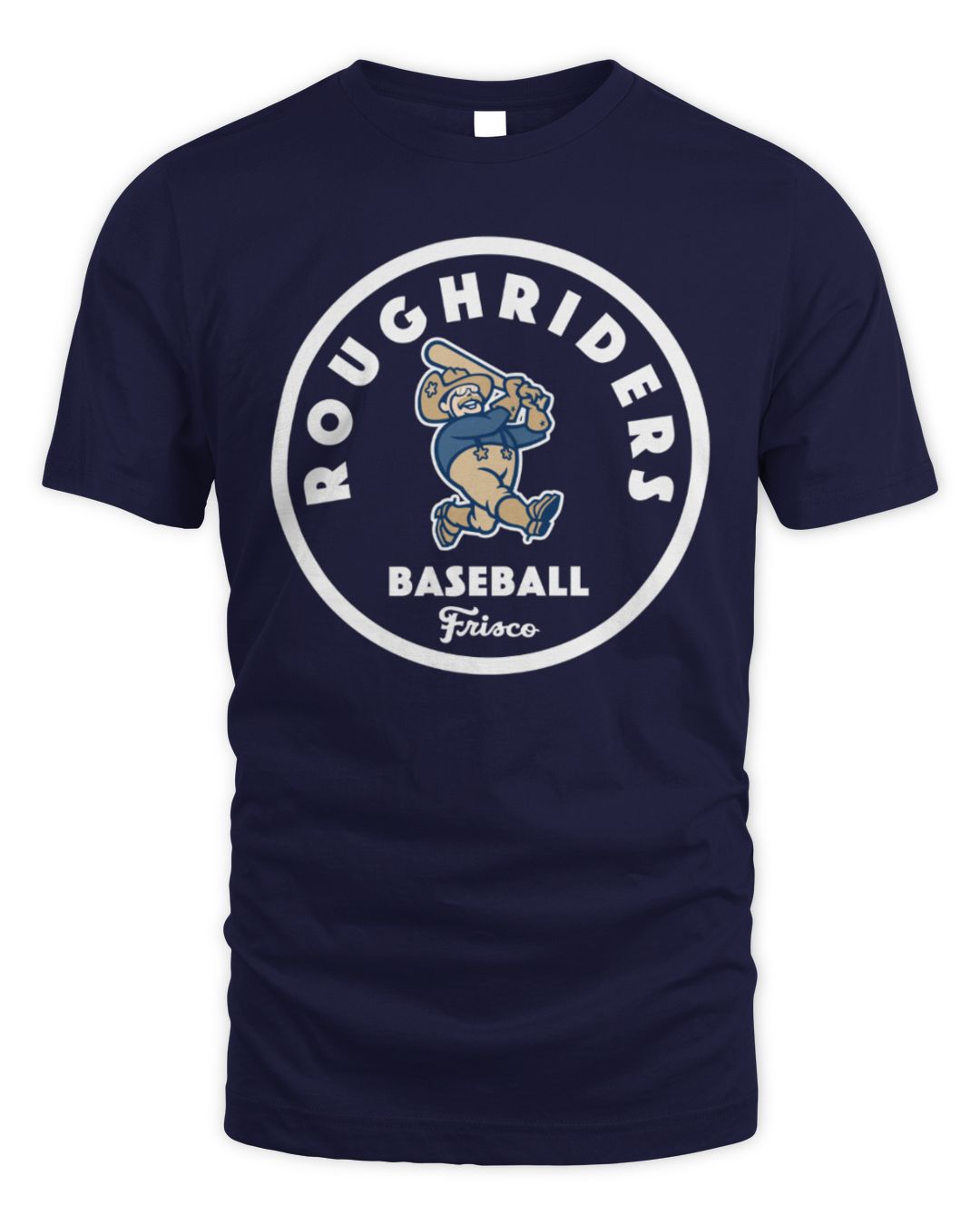 Frisco RoughRiders Baseball Logo 2024 Tee Navy