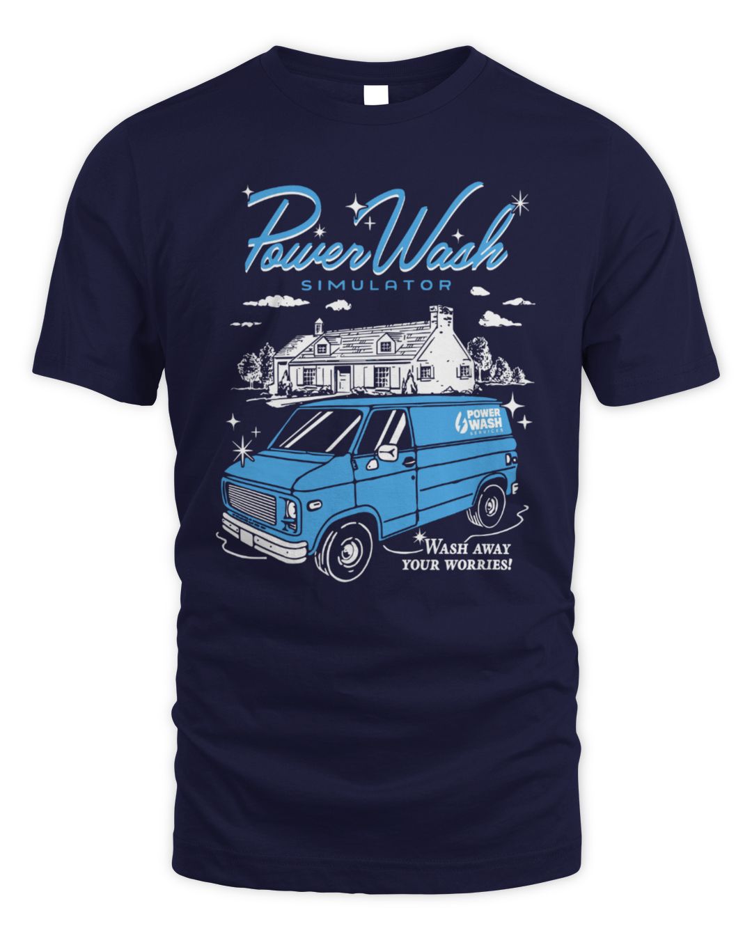 Official Fangamer Power Wash Simulator Wash Away Your Worries 2024 Tee