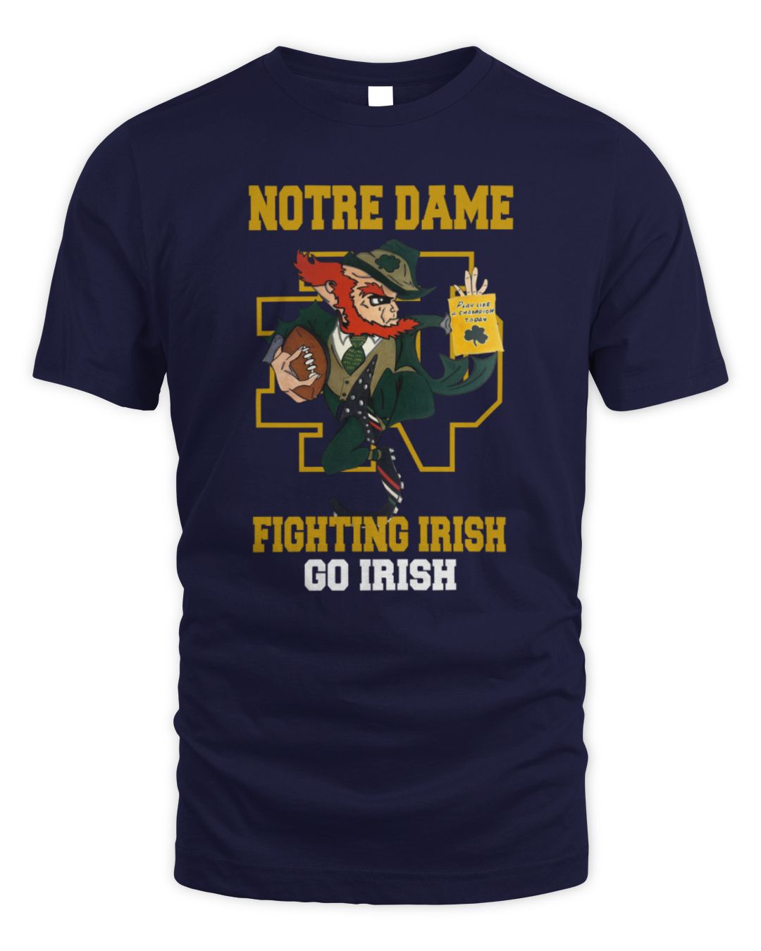 Notre Dame Fighting Irish Go Irish Play Like Champions Today 2024 Logo ...
