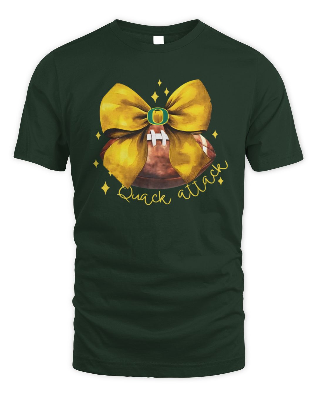 Oregon Ducks Quack Attack For Bow Girl 2024 Logo Shirt | Ahoged