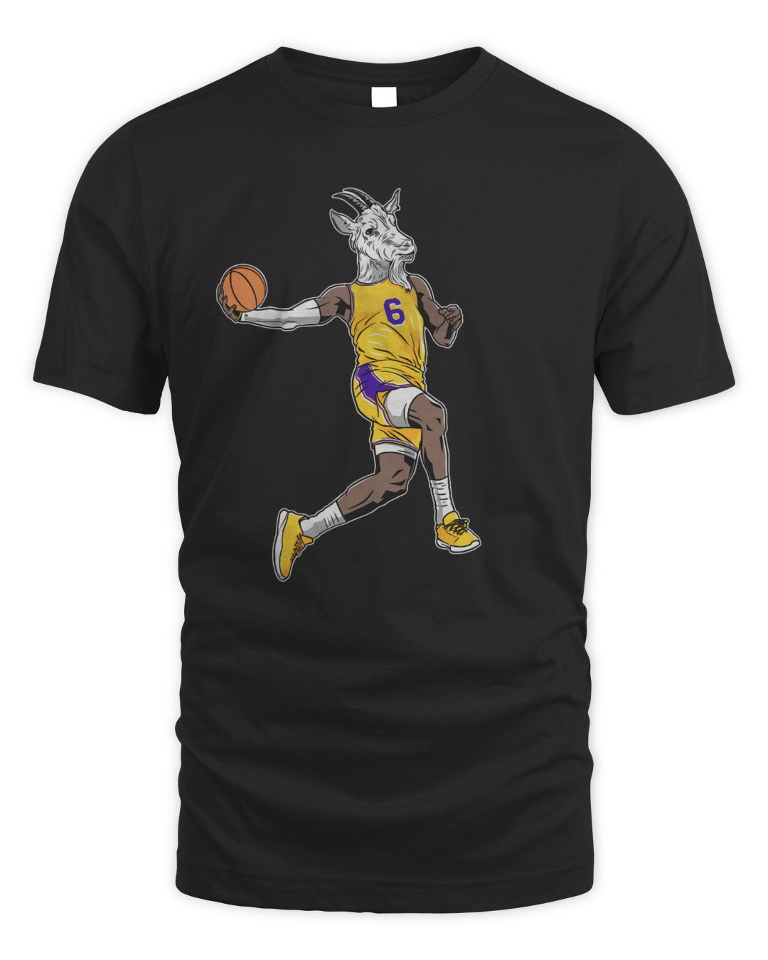 Los Angeles Lakers LeBron James GOAT Shot T Shirt | Ahoged