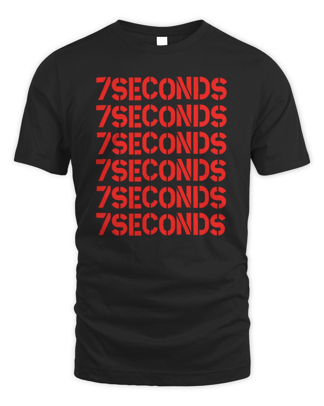 Night Shift Merch 7 Seconds Stacked Logo T Shirt