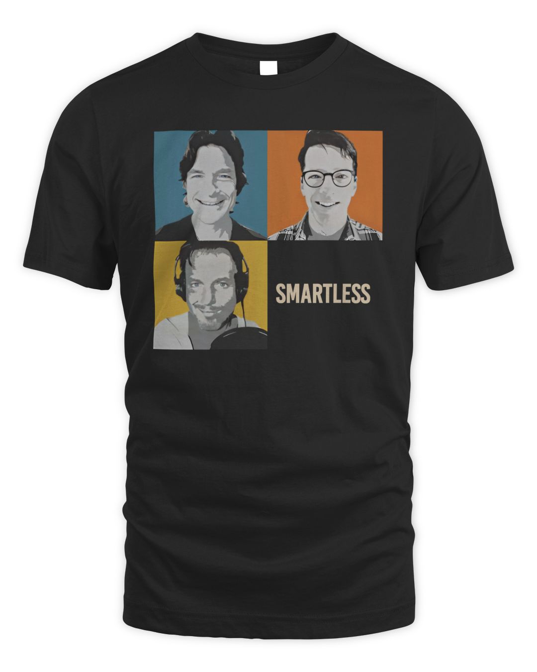 Smartless Merch SmartLess Squares Photo Shirt Black