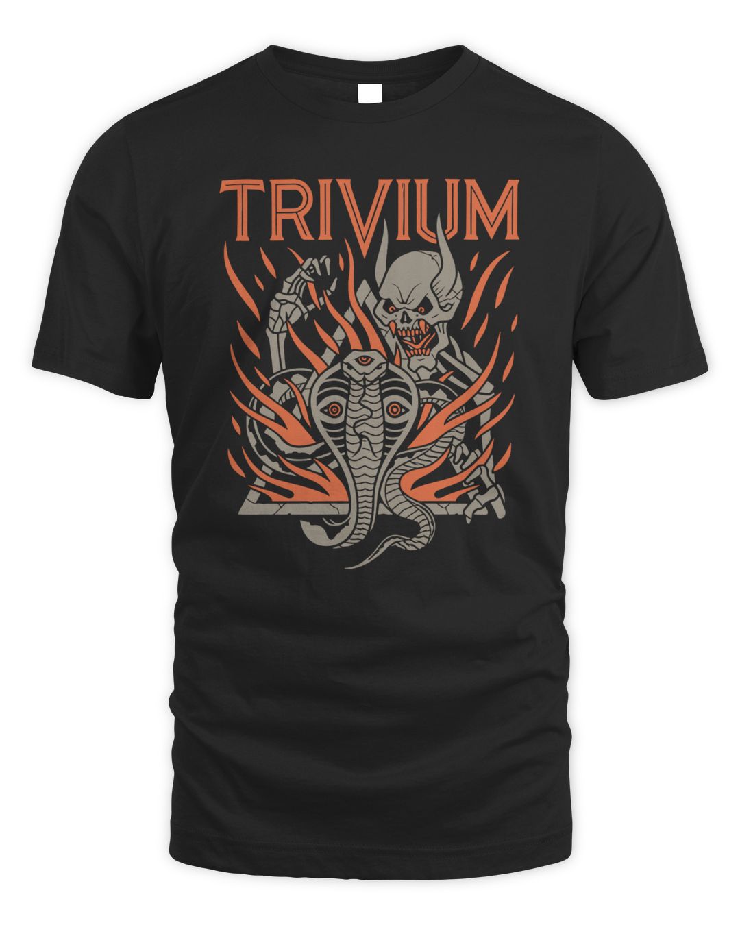 Trivium Merch Cobra Skull Snake Logo Shirt