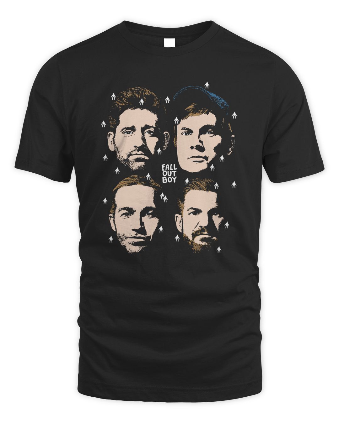 Fall Out Boy Merch Store Tour 2023 Faces So Much For Tour Dust Faces Tee