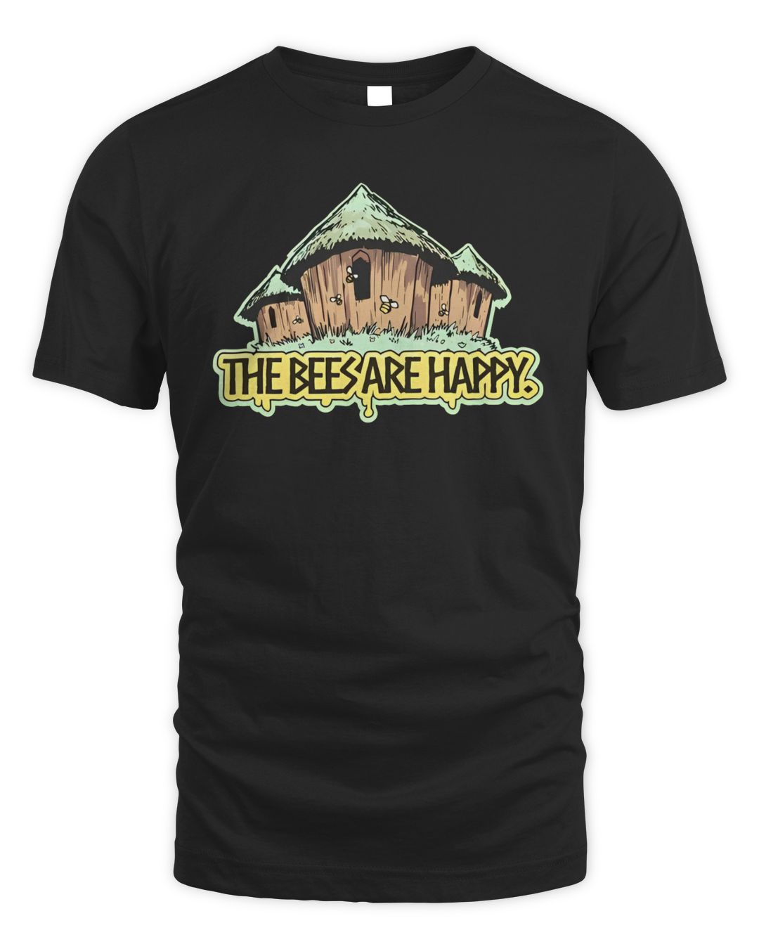 Valheim Merch The Bees Are Happy Black Tee Shirt