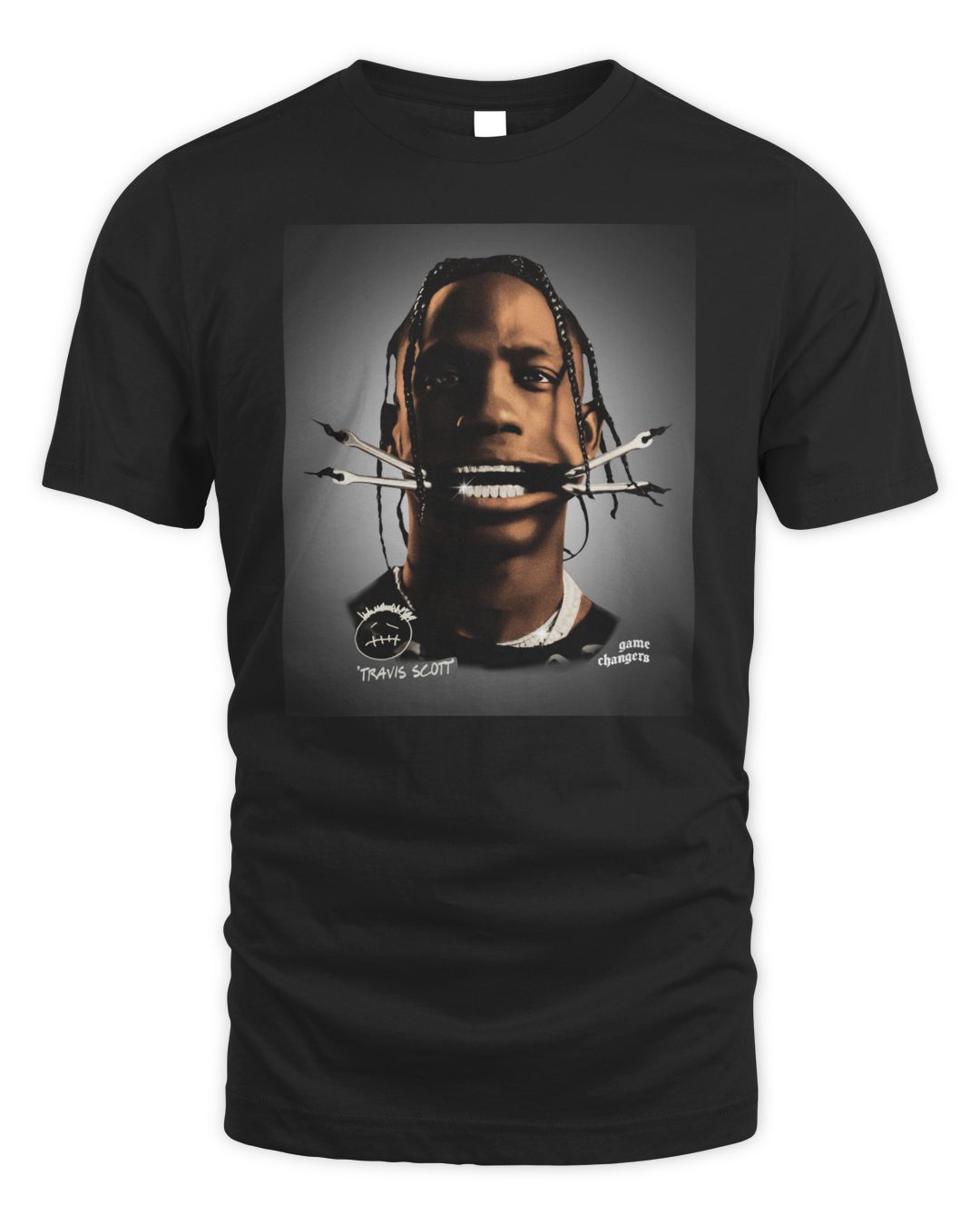 Game Changer Travis Scott Big Face Travis Tee Black