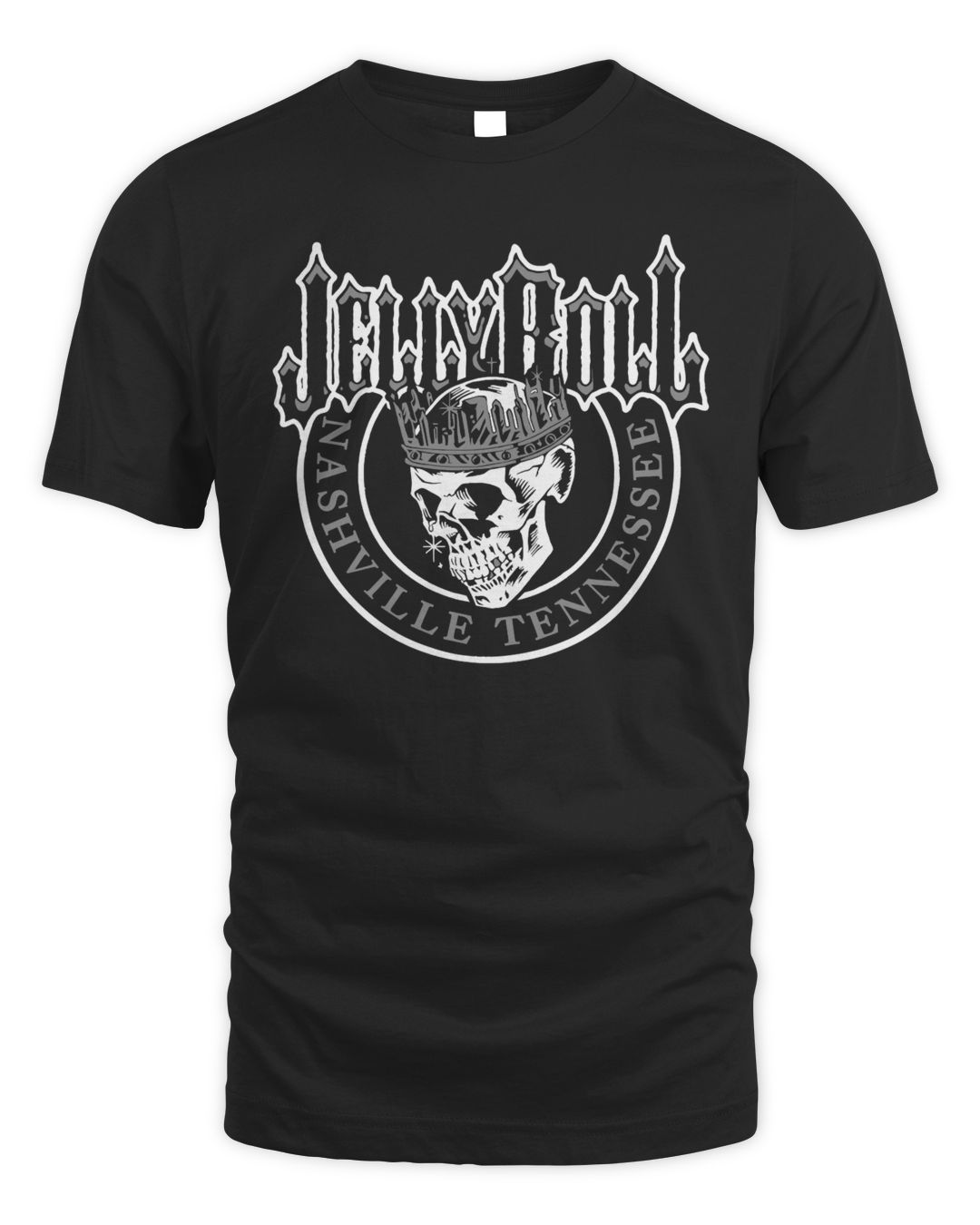 Jelly Roll Merch Store Unisex Black Skull 2023 T-Shirt - Black