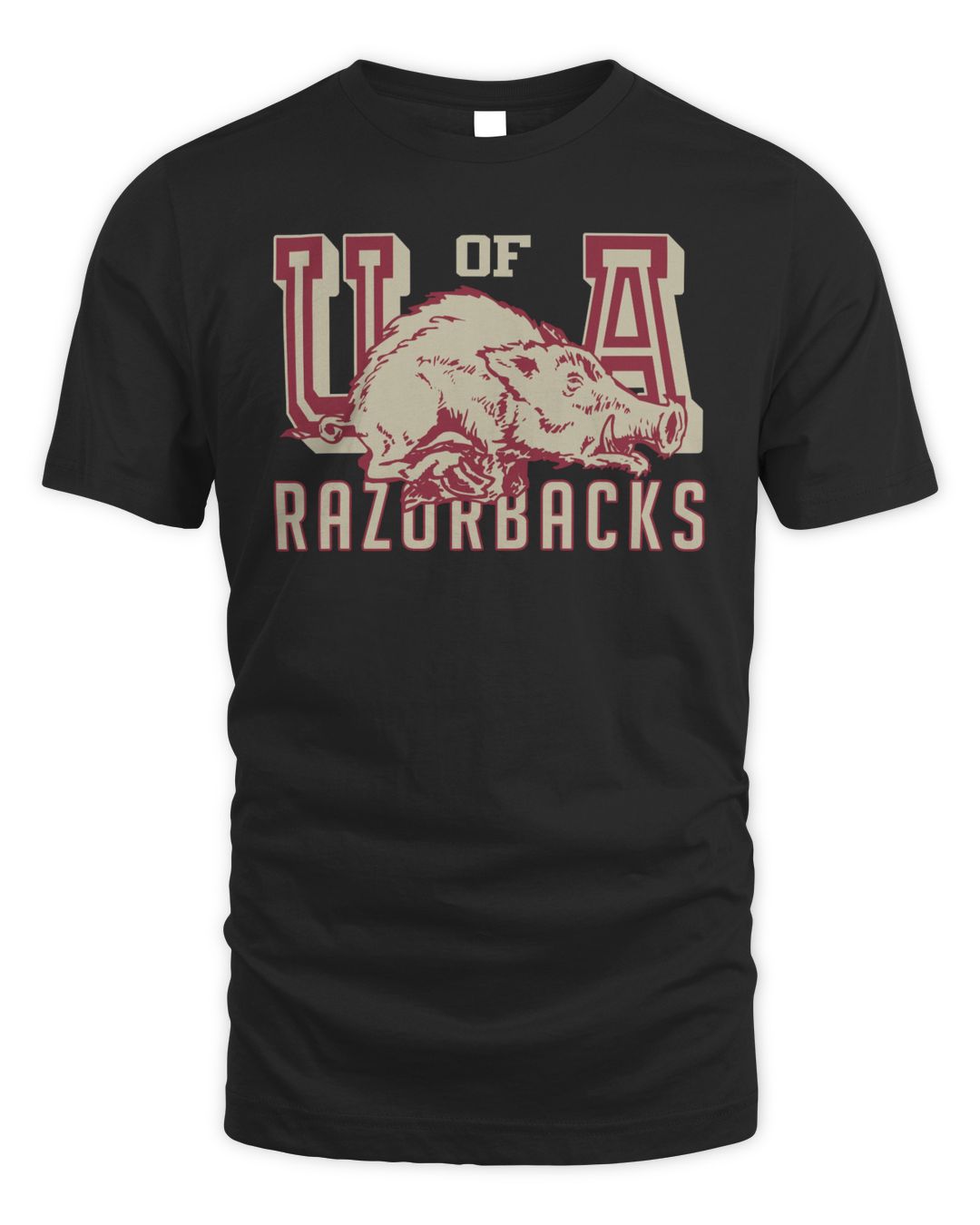 University Of Arkansas Vault Razorbacks Script Logo Shirt