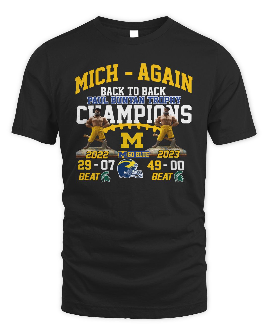 Michigan Wolverines Mich-Again Back To Back Paul Bunyan Trophy ...
