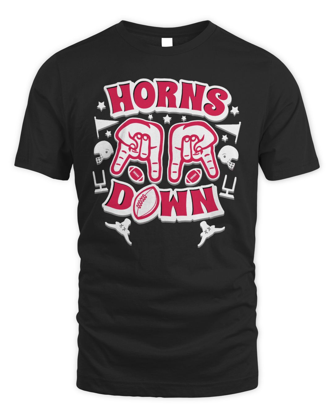 Horns Down Oklahoma Sooners Football Shirt Black