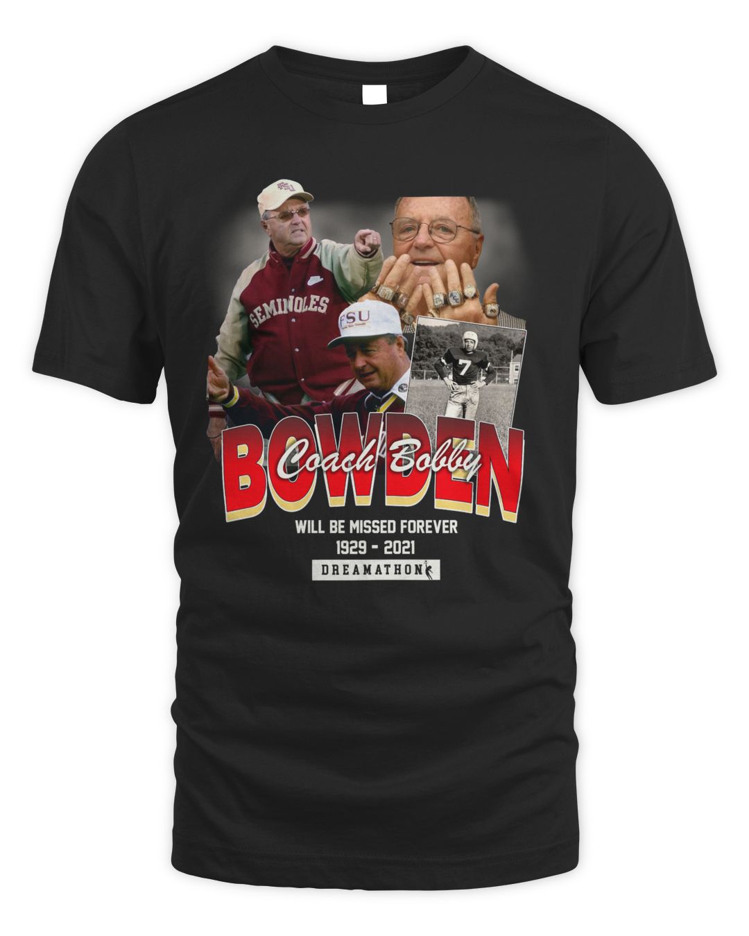 Keon Coleman Wearing Coach Bobby Bowden Shirt Black