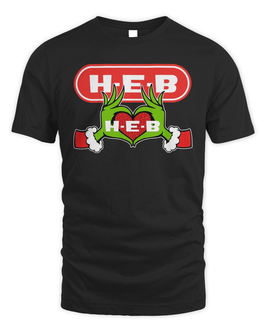 Grinch Love HEB Logo Christmas 2023 Shirt Black