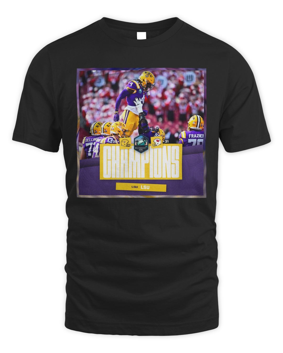 LSU Tigers 2024 ReliaQuest Bowl Champions Tee Poster | Ahoged LSU Tigers 2024 ReliaQuest Bowl Champions Tee Poster | Ahoged