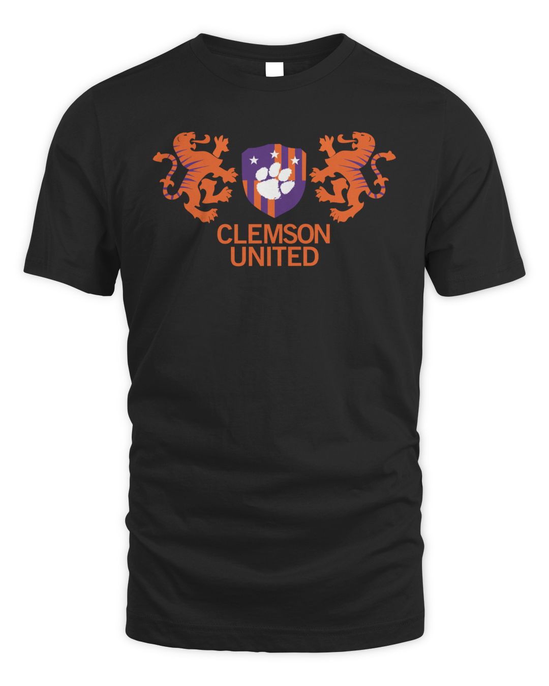 Clemson Tigers Logo Soccer Crest 2024 Shirt Black