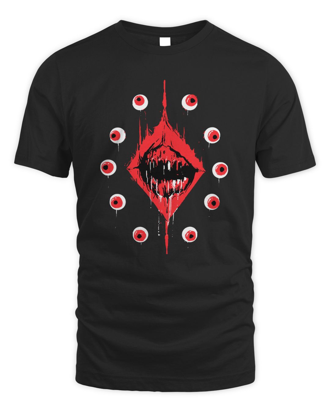 New Blood Merch Ultrakill Eyeballs Shirt Black