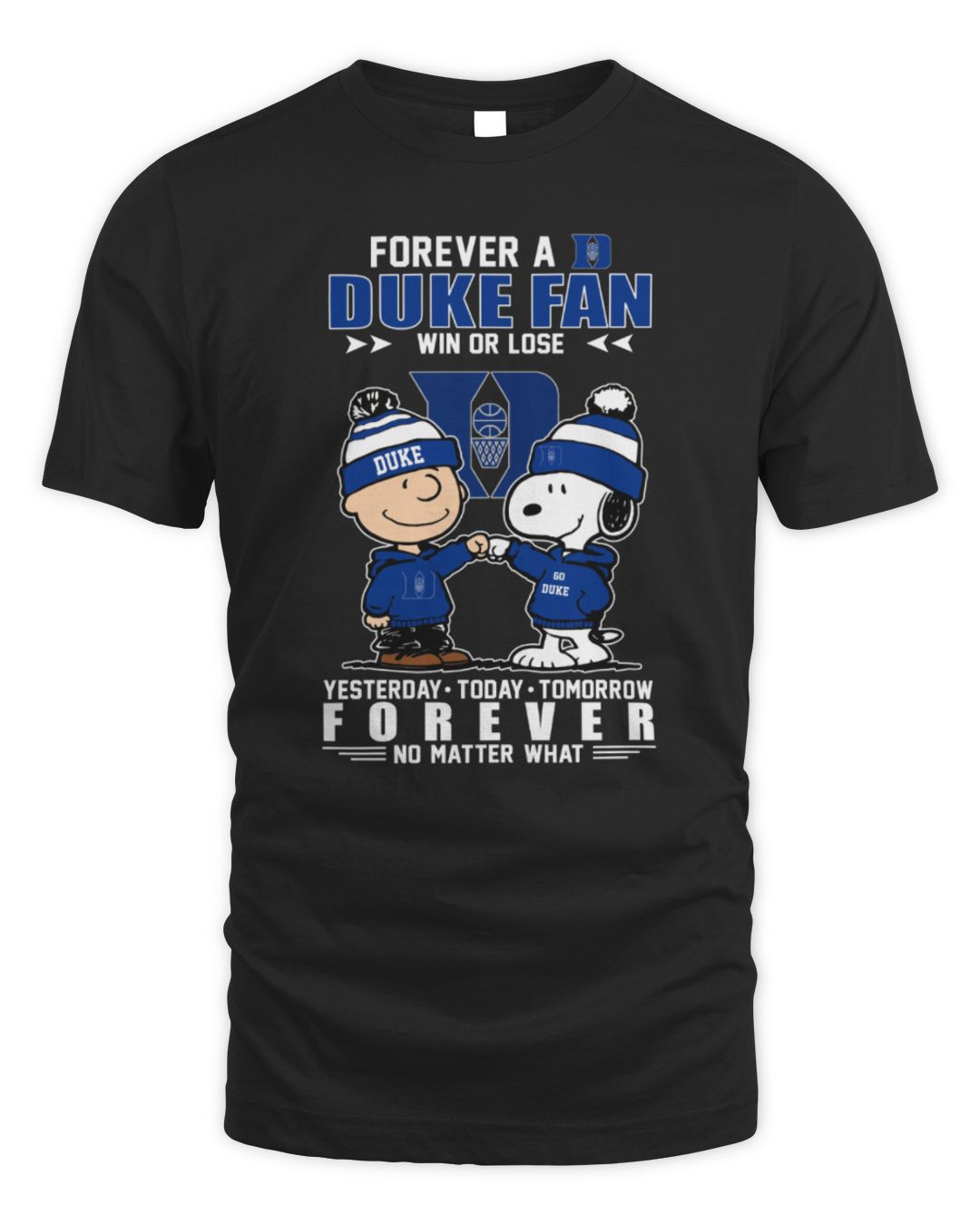 Peanuts Snoopy x Charlie Brown Forever A Duke Blue Devils Fan Win Or ...