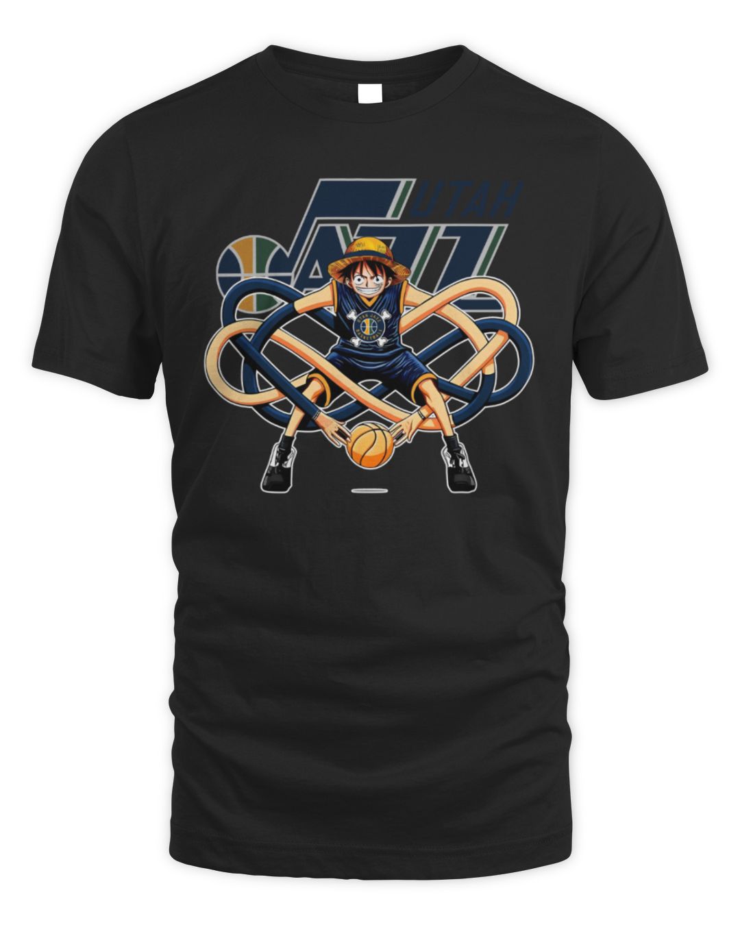 Utah Jazz X Monkey D.Luffy One Piece Shirt Hoodie