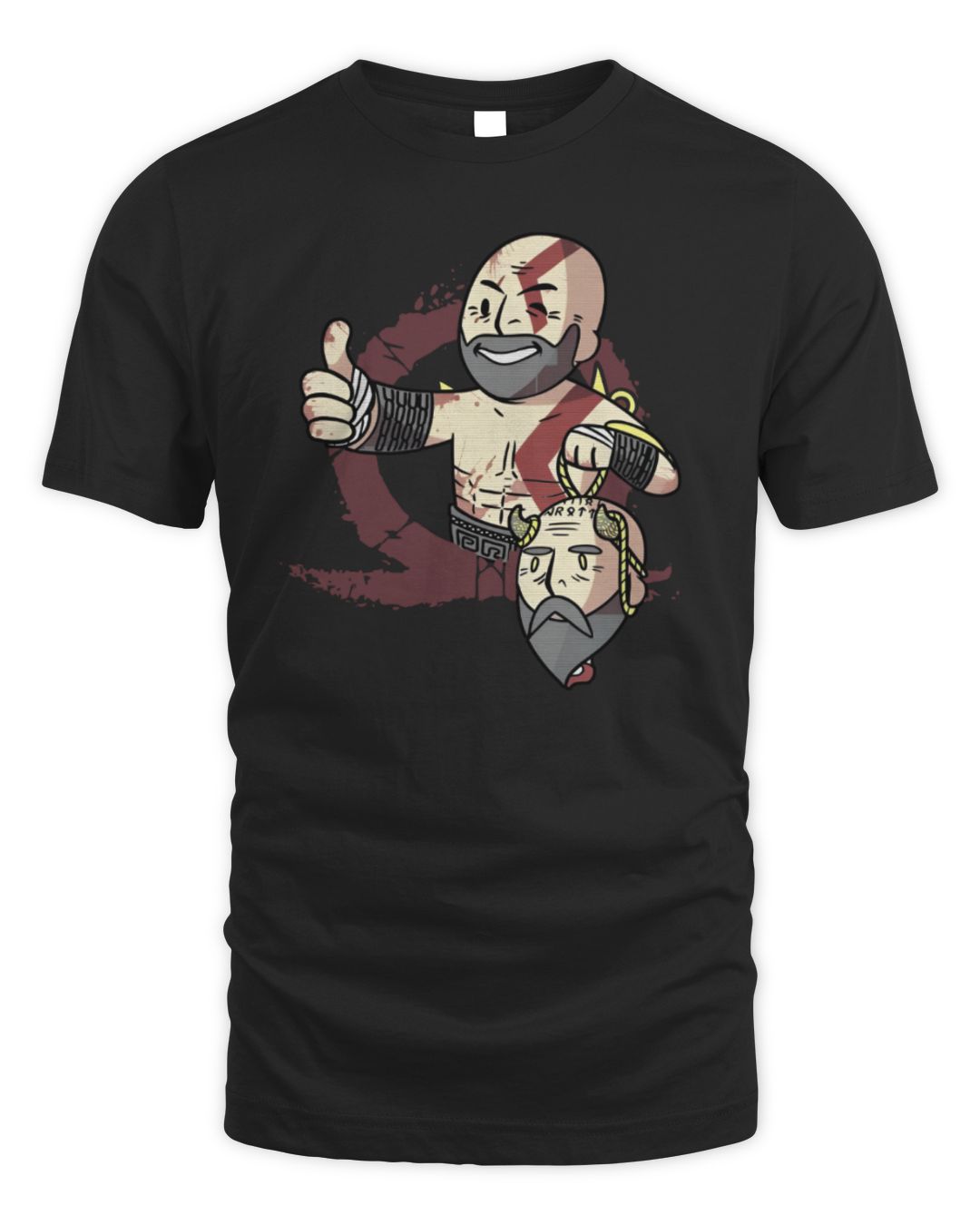 Official Kratos From God Of War Style Of Vault Boy Photo Hoodie