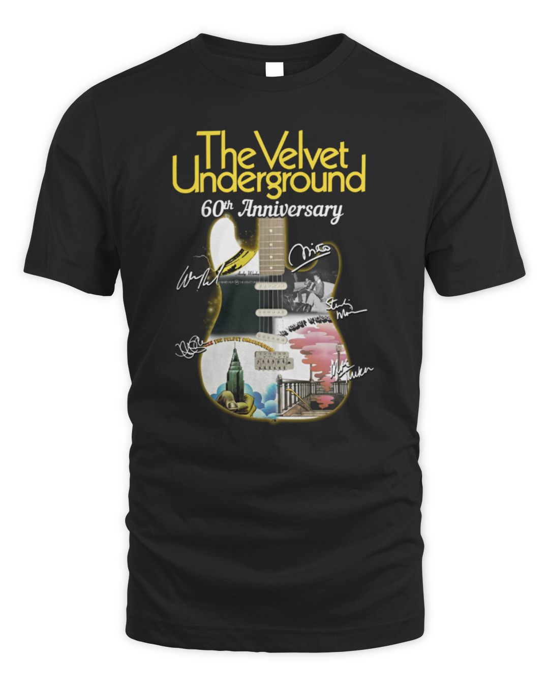 The Velvet Underground Merch 60Th Anniversary Signatures 2024 Tee