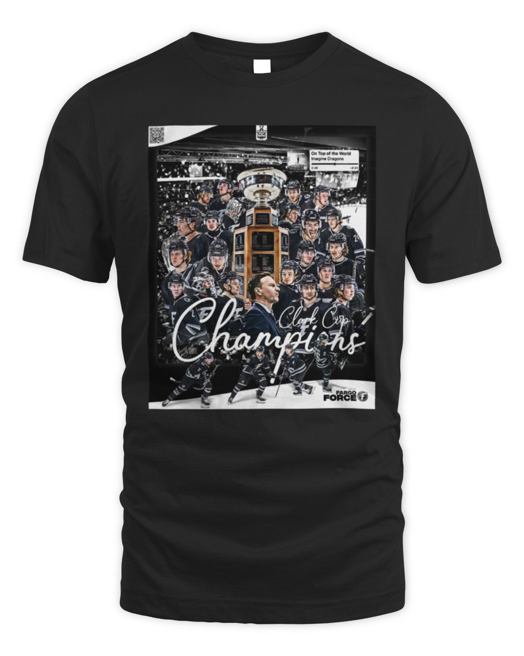 Ushl Shop Fargo Force Clark Cup Champions 2024 Trophy All Teams Poster ...