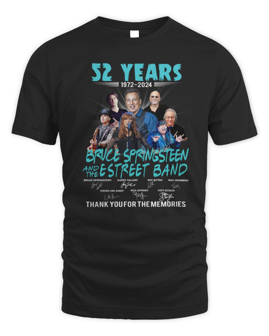 52th Anniversary 1972-2024 Signature Bruce Springsteen Shirts | Ahoged