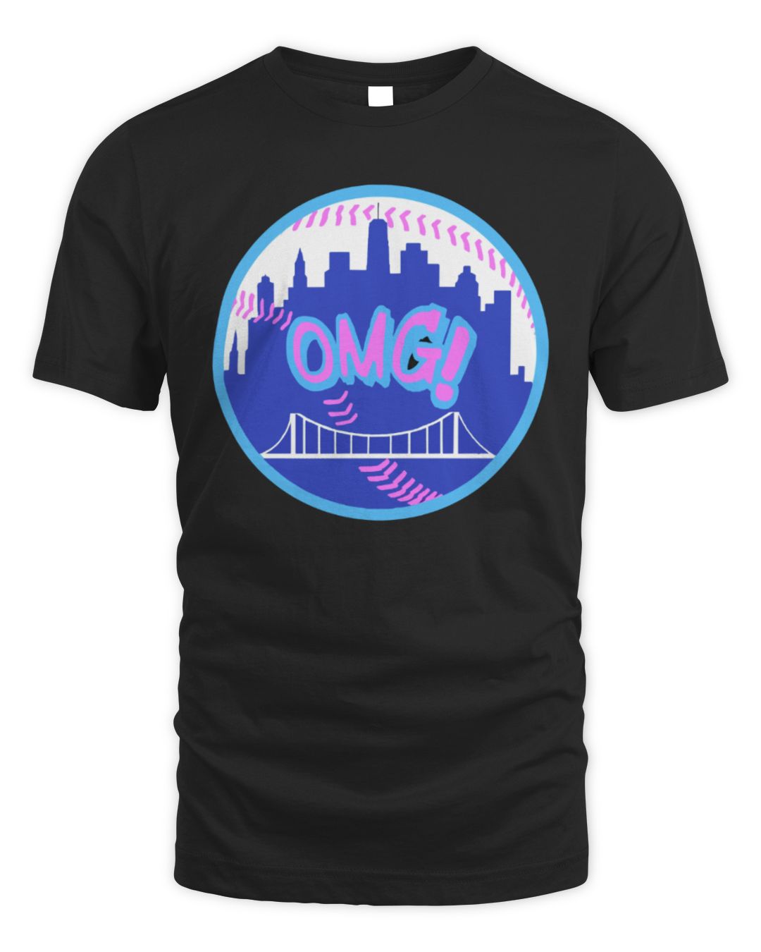 OMG New York Mets Logo Jose Iglesias Shirt Black