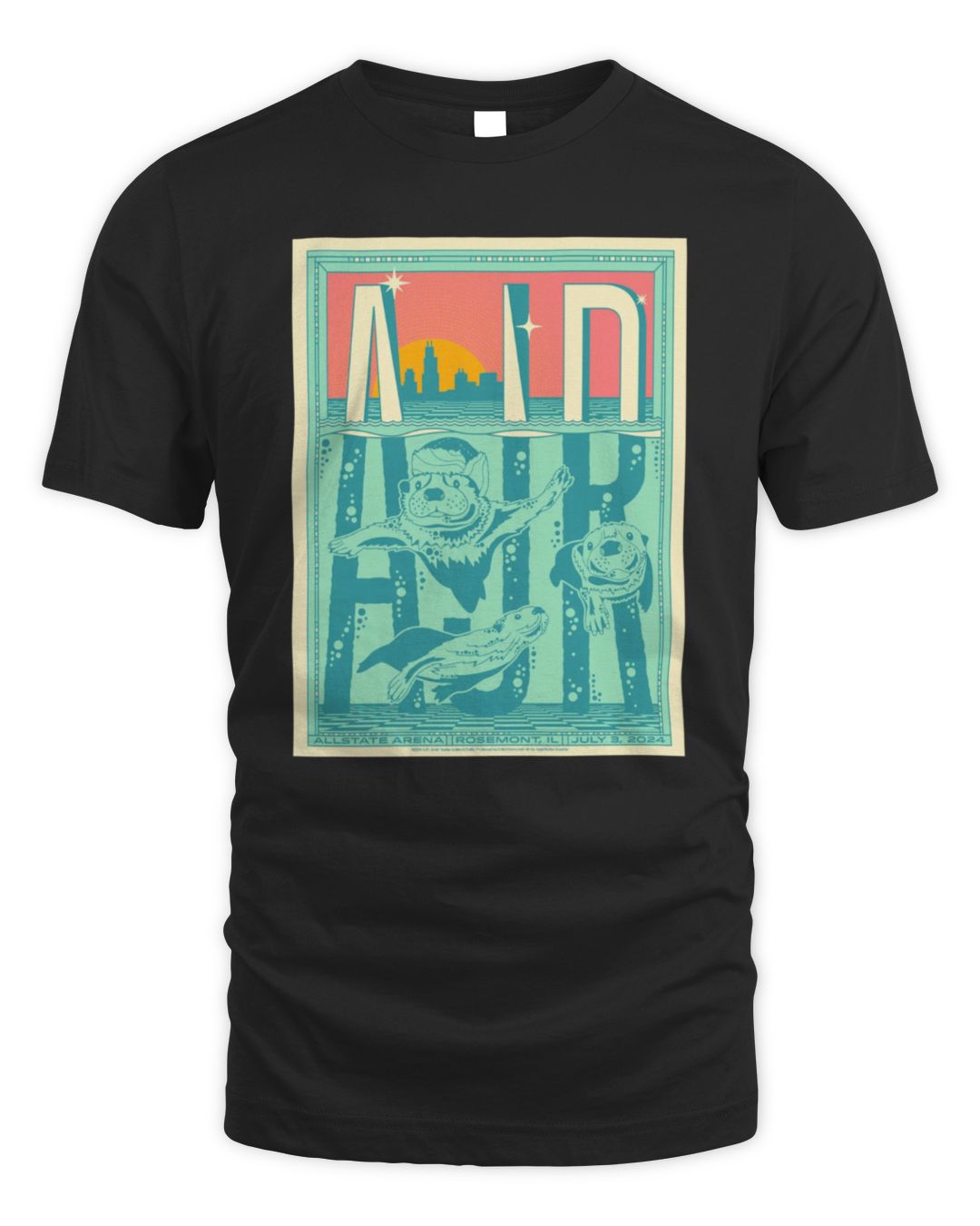 Ajr Merch Chicago July 3 2024 Tour Poster Shirt