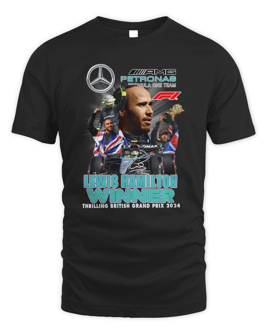 Official Lewis Hamilton Formula One Team Winner Thrilling British Grand ...