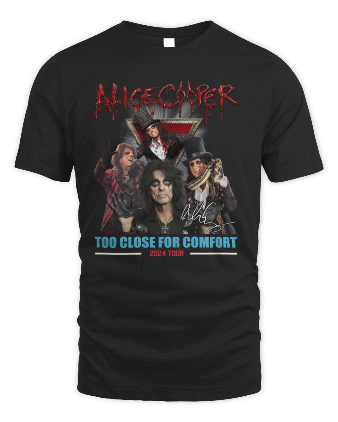Alice Cooper Merch Too Close For Comfort 2024 Tour