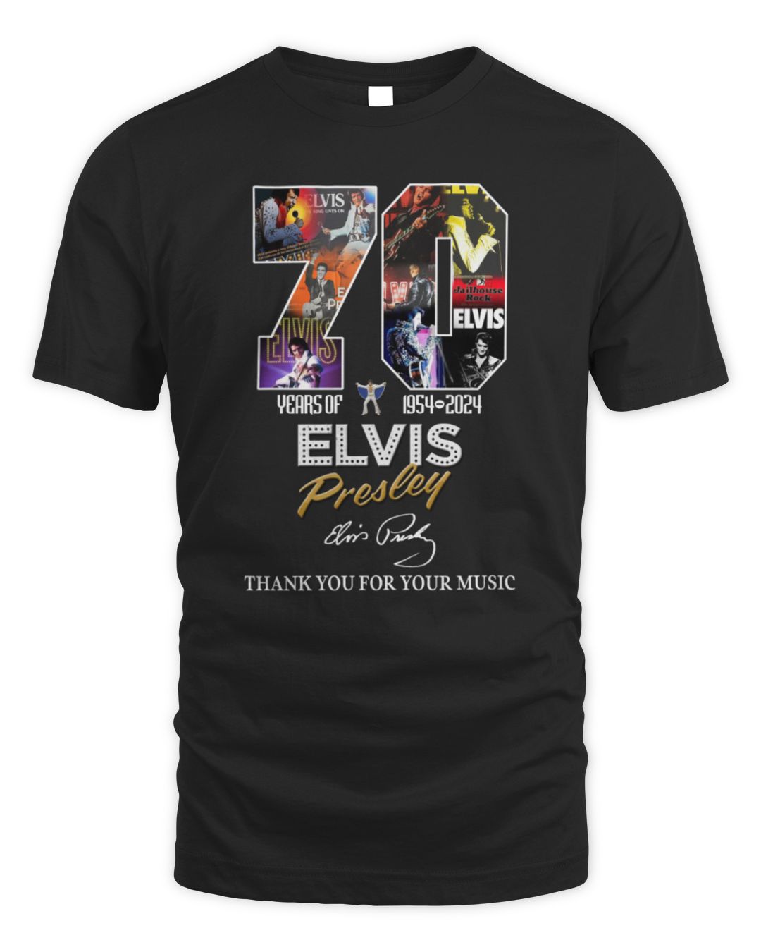 Official Elvis Presley 1954-2024 Fan Thank You For 70 Years Of Music