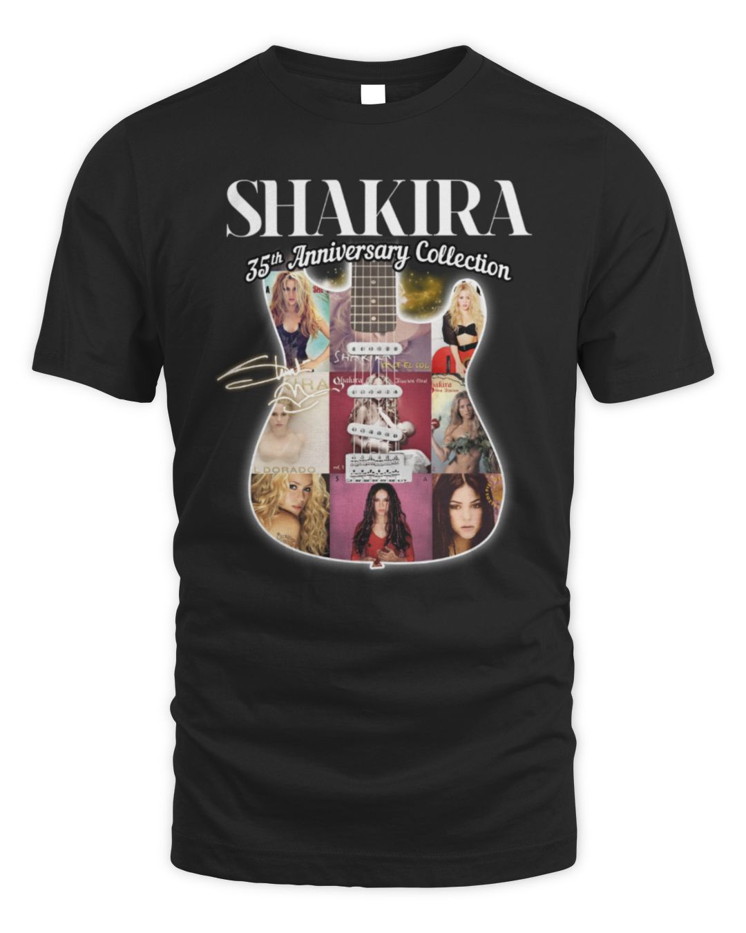 Shakira 35th Anniversary Collection Signature Tee Black