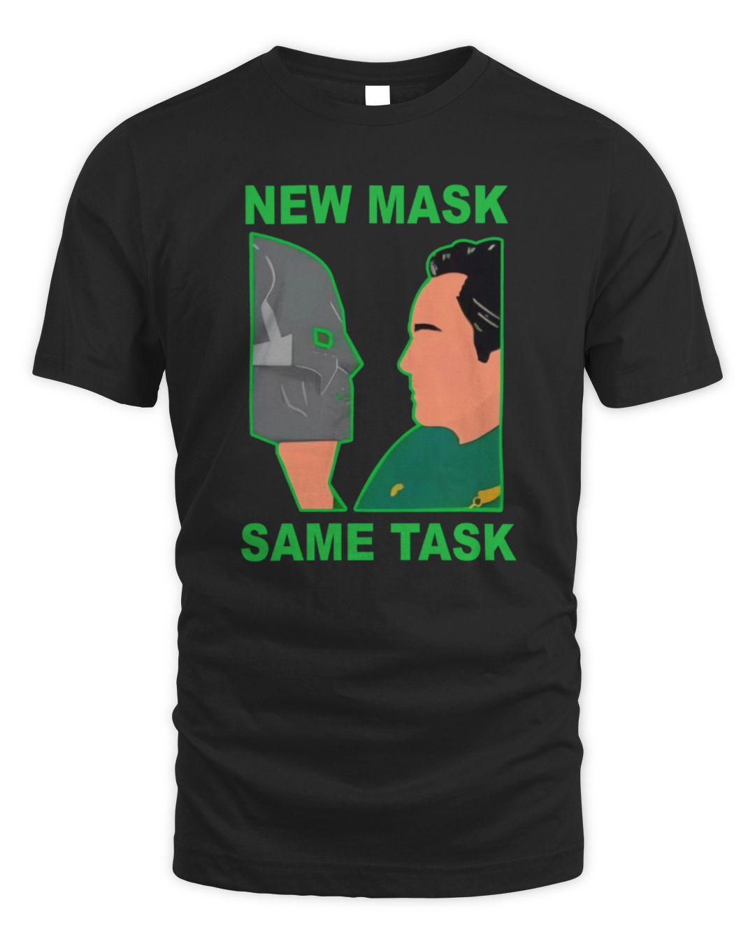 Official Robert Downey Jr Doctor Doom New Mask Same Task Tee Black