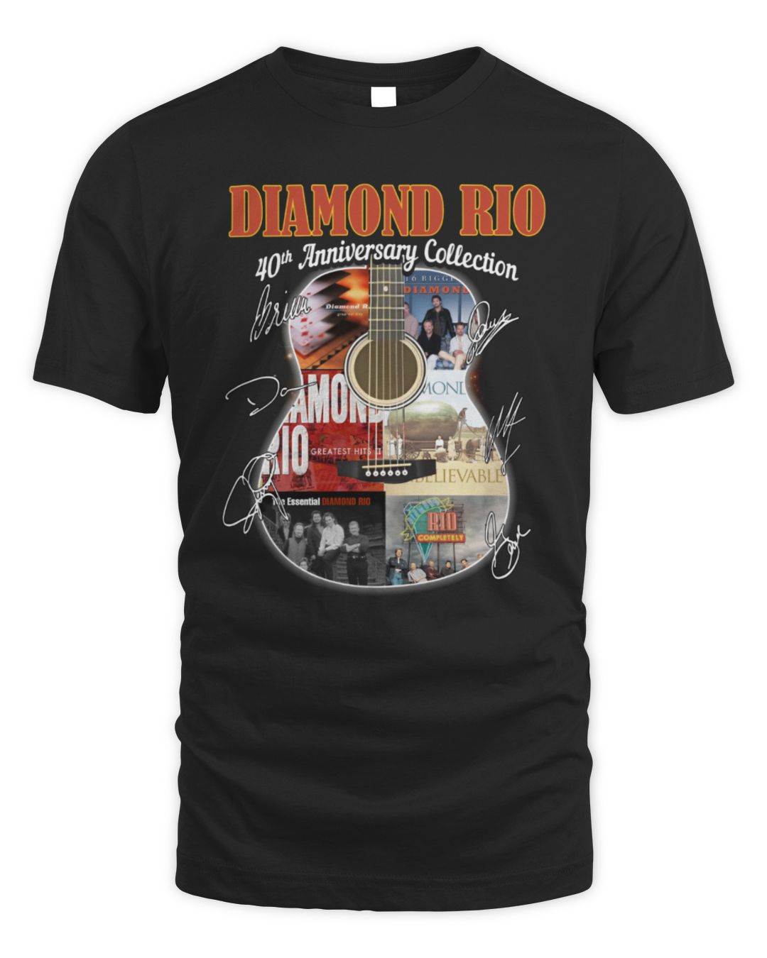 Diamond Rio 40th Anniversary Collection Signatures T-Shirts