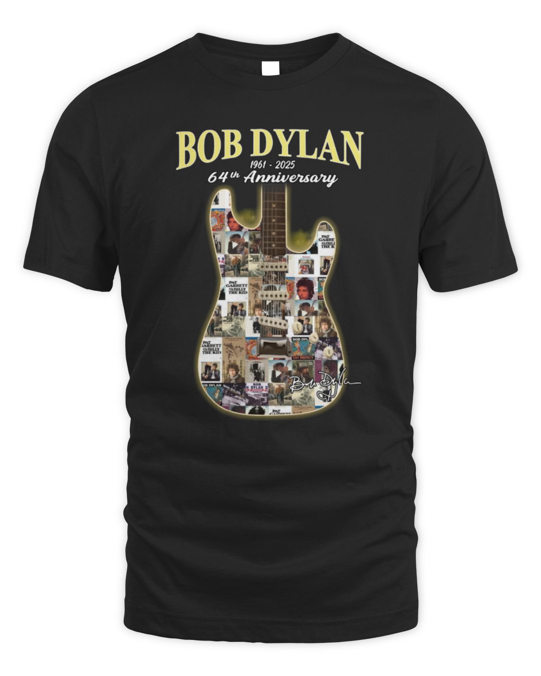Bob Dylan 1961-2025 64th Anniversary Signature T-Shirts