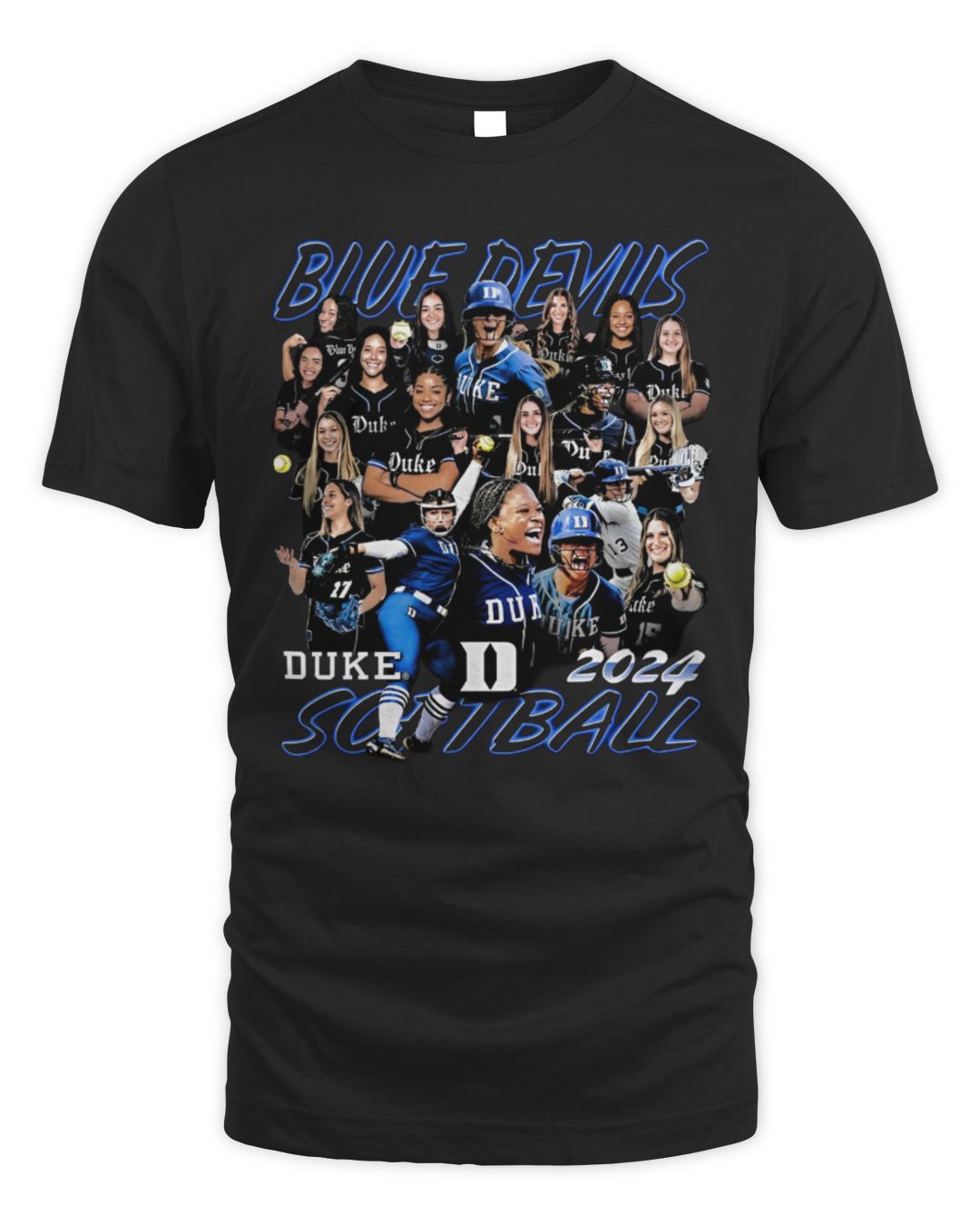 Official 2024 Duke Blue Devils Softball Team Photo Hoodie