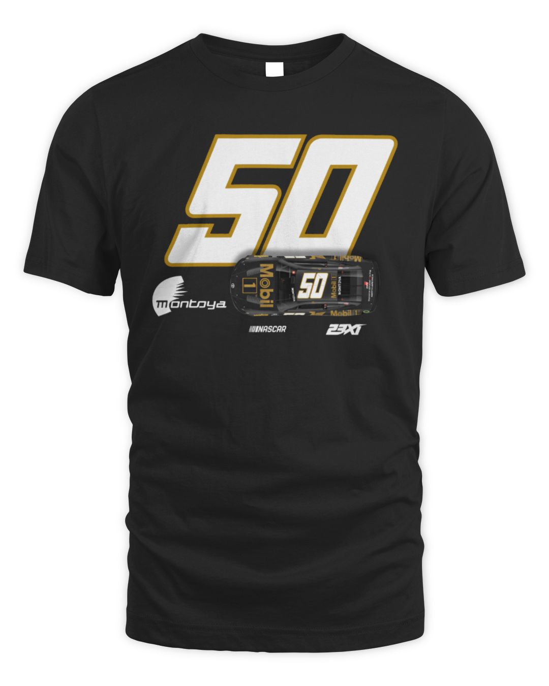 Official Juan Pablo Montoya 23XI Racing Mobil 1 Car & Number 2024 Tee