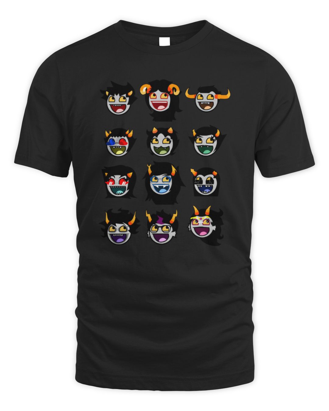 Cuntasaurus Homestuck Troll Awesome Smiley Icons Shirt Black