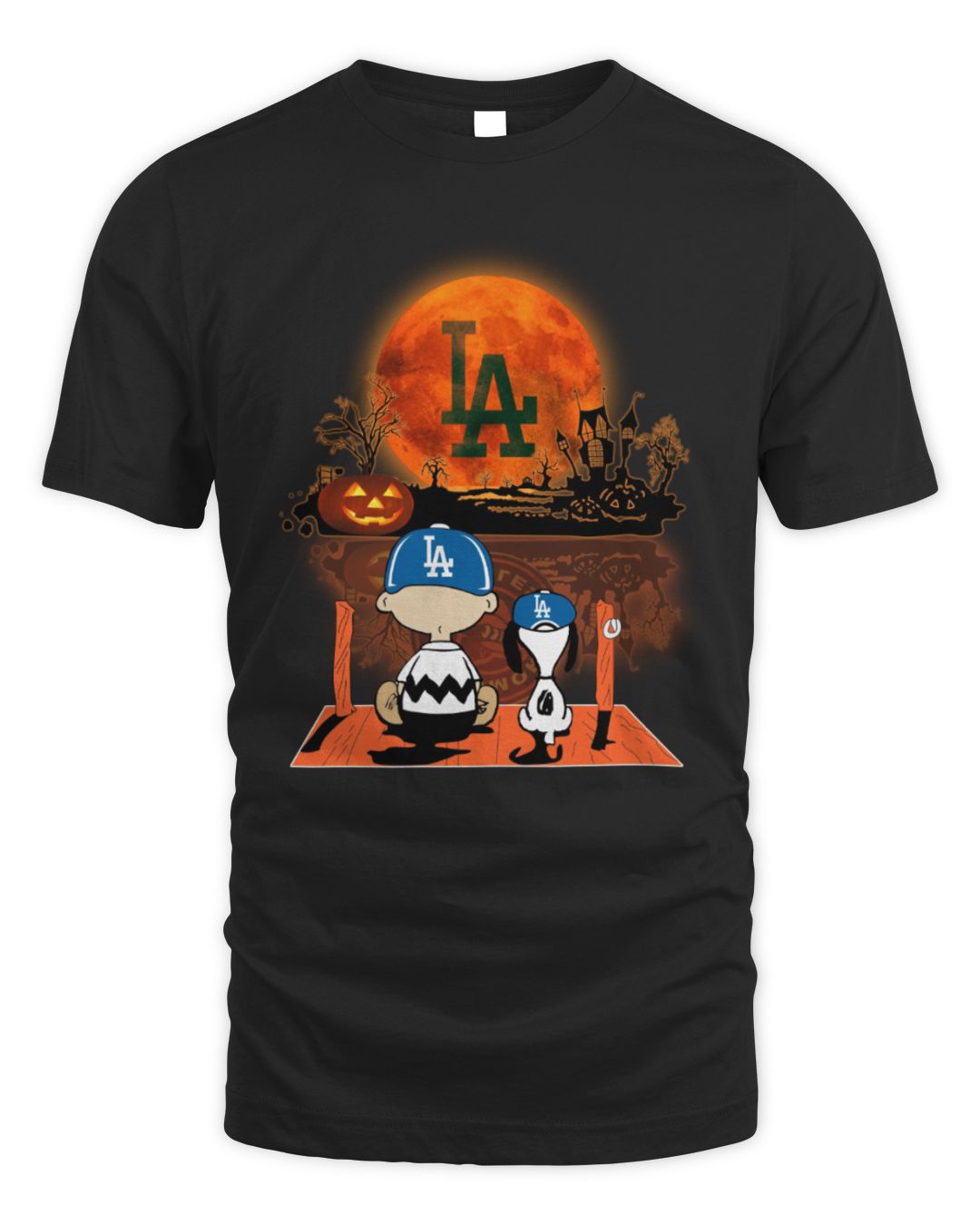 2024 Los Angeles Dodgers Snoopy And Charlie Brown Halloween Hoodie