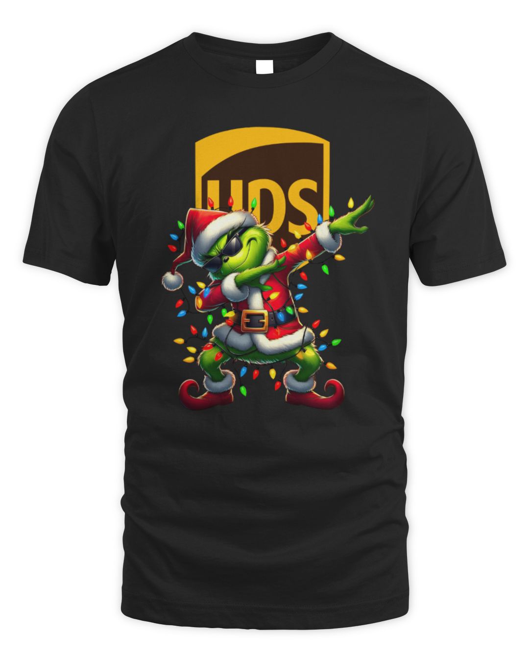 Santa Grinch Dadbing Ups Logo Christmas Shirt 2024
