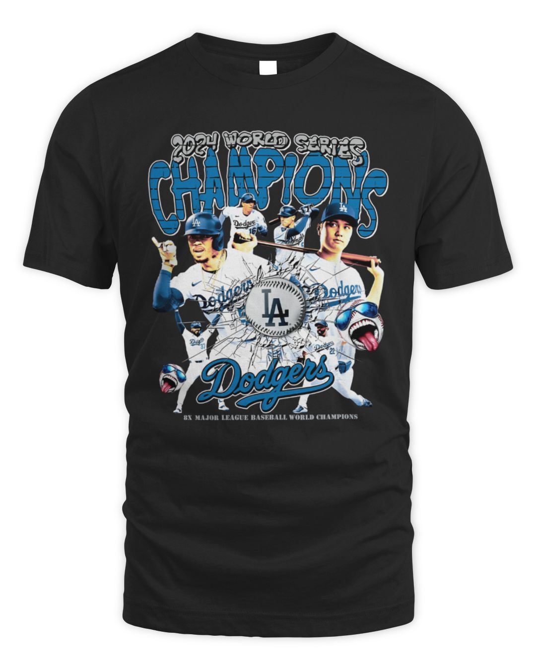 LA Dodgers 2024 World Series Champions 8x Major League Baseball World ...