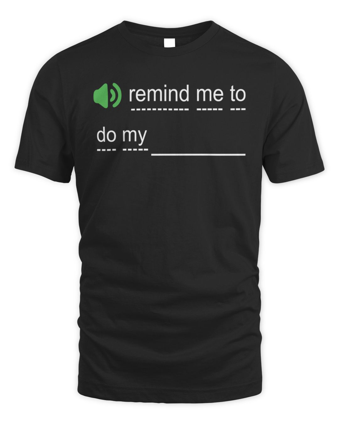 Official Duolingo Merch Remind Me T-Shirt