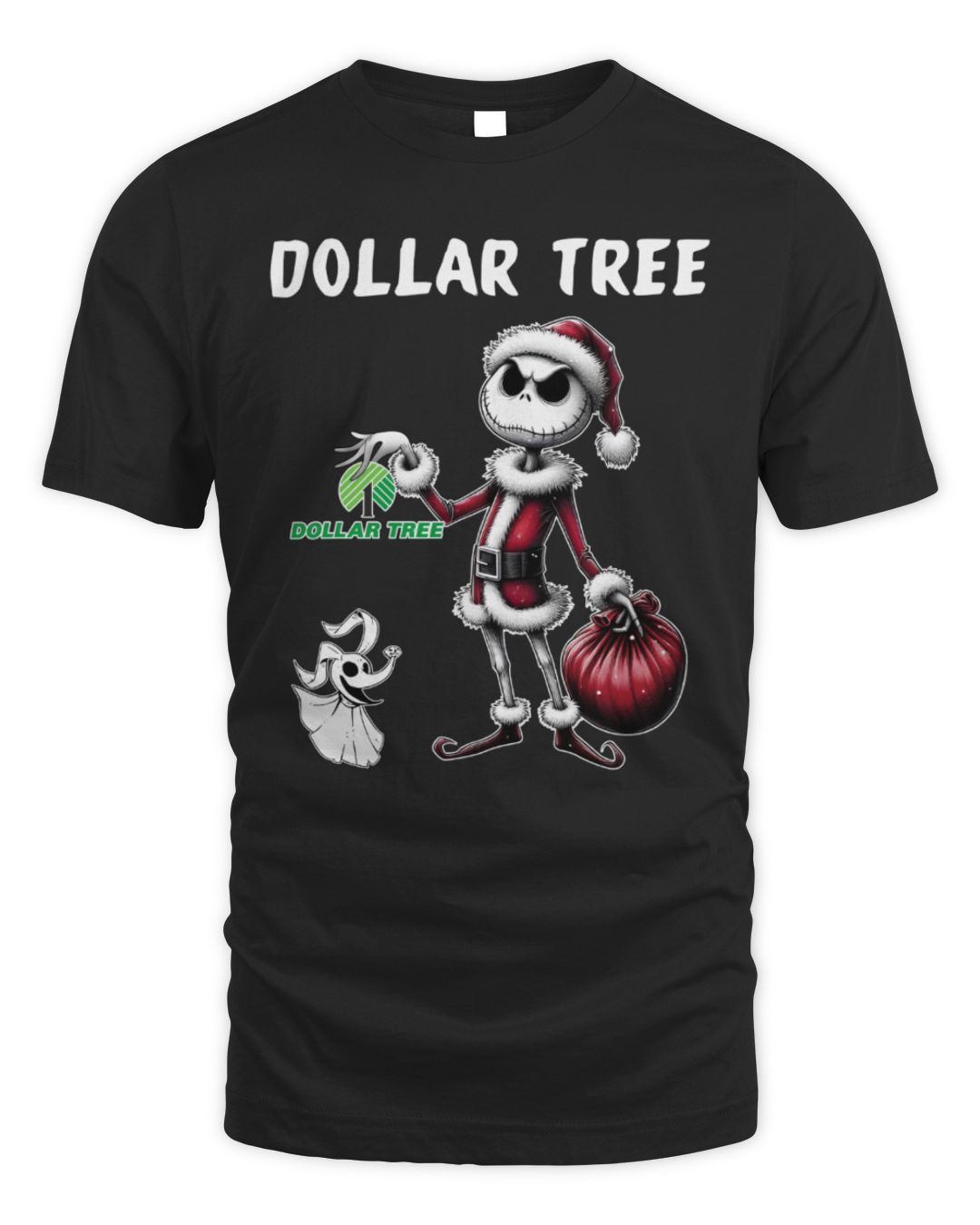Dollar Tree X Jack Skellington Christmas Logo 2024 Shirt