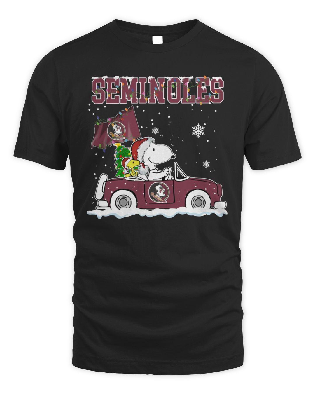 2024 Florida State Seminoles Snoopy And Woodstock Driving Car Cute ...