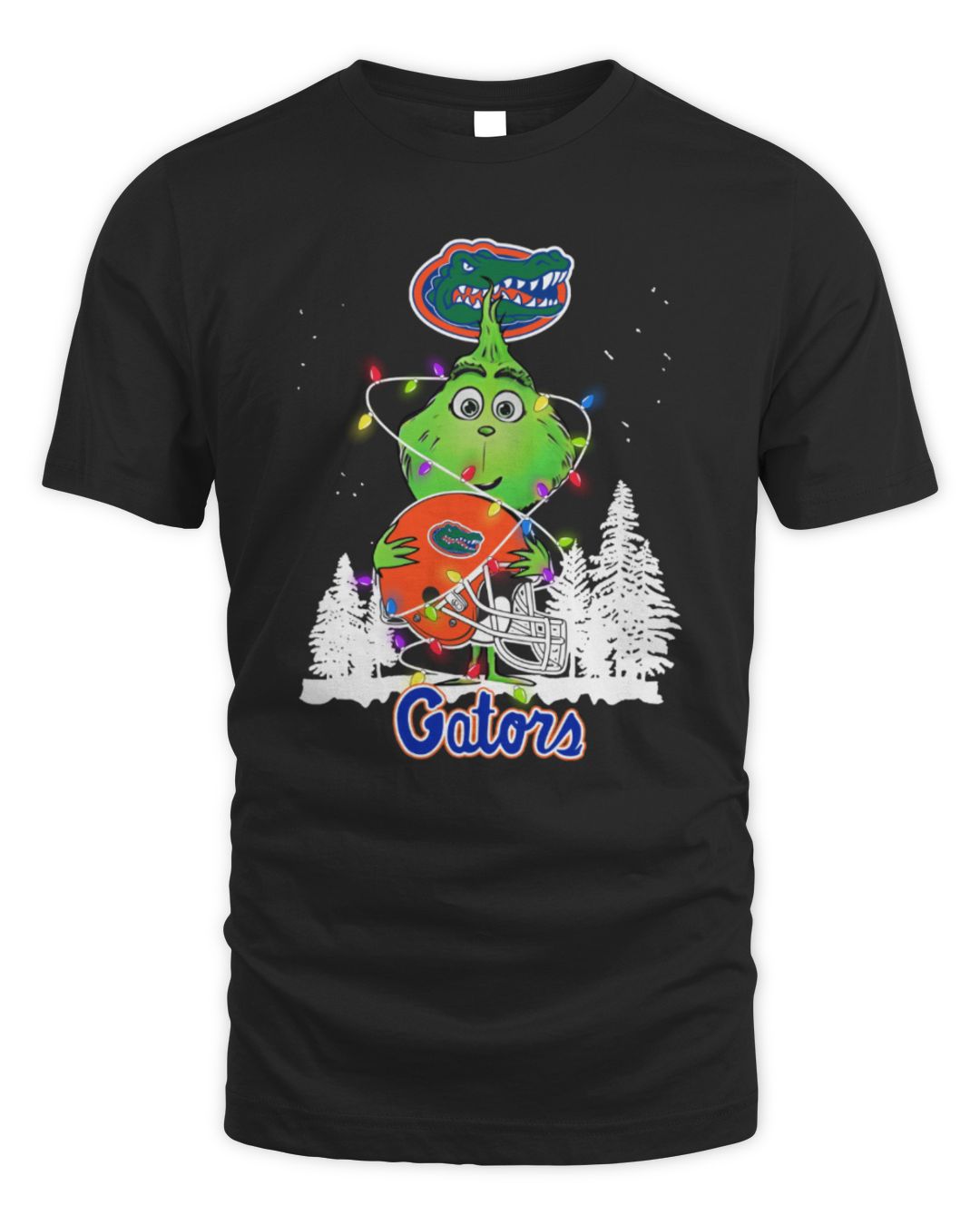 Florida Gators X Grinch Hug Helmet Merry Christmas Light Logo Shirt
