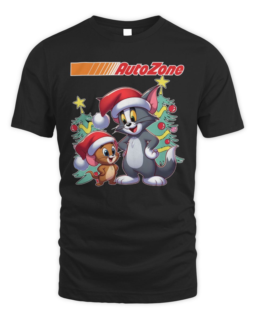 Tom And Jerry Santa Hat AutoZone Merry Christmas 2024 Shirt