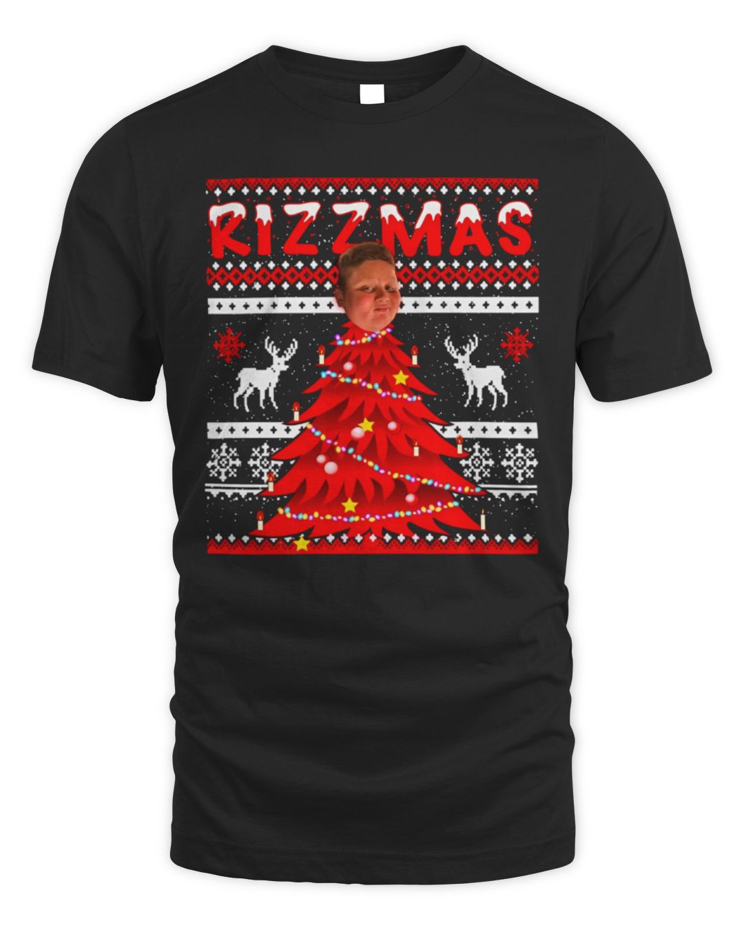 Official Rizzmas The Rizzler Ugly Merry Christmas 2024 Tee