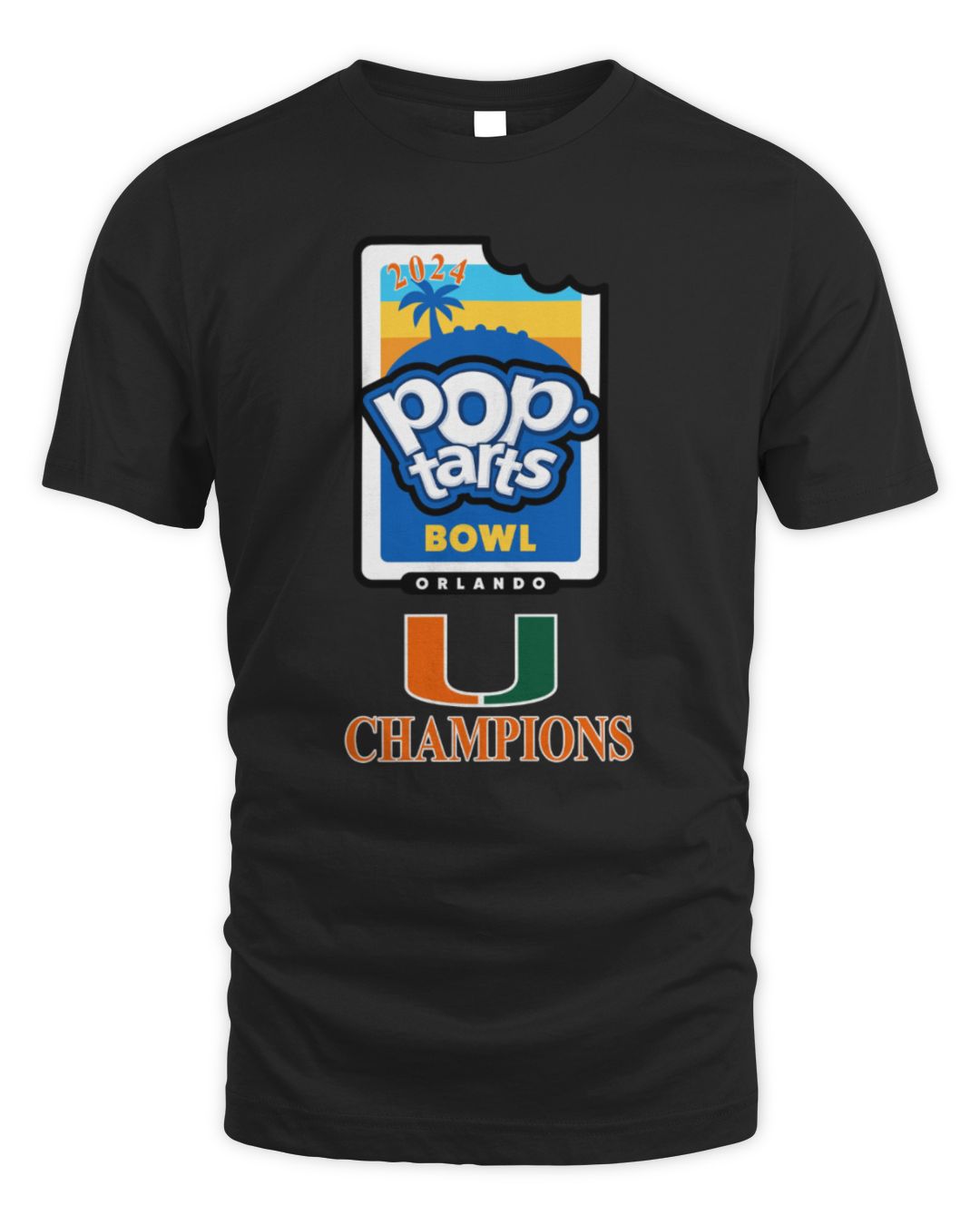 Pop Tarts Bowl Merch Miami Hurricanes Champions 2024 Shirt